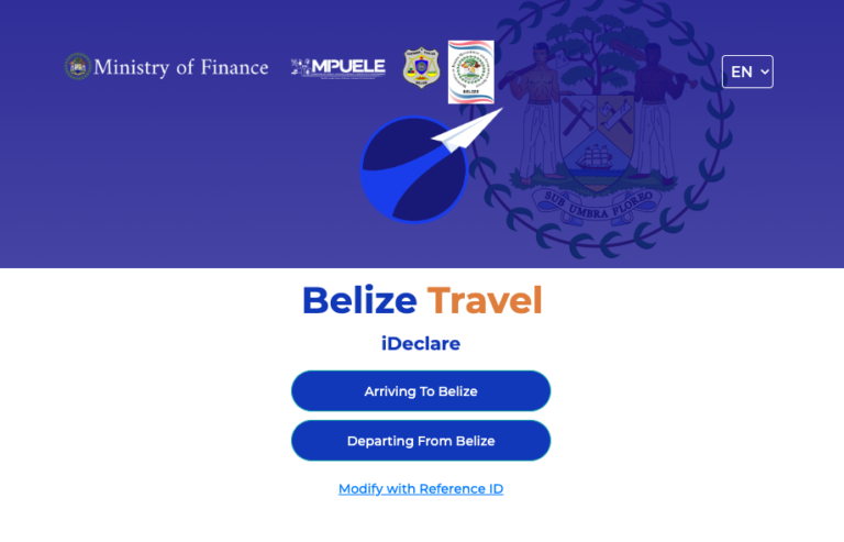 The digital arrival card in Belize