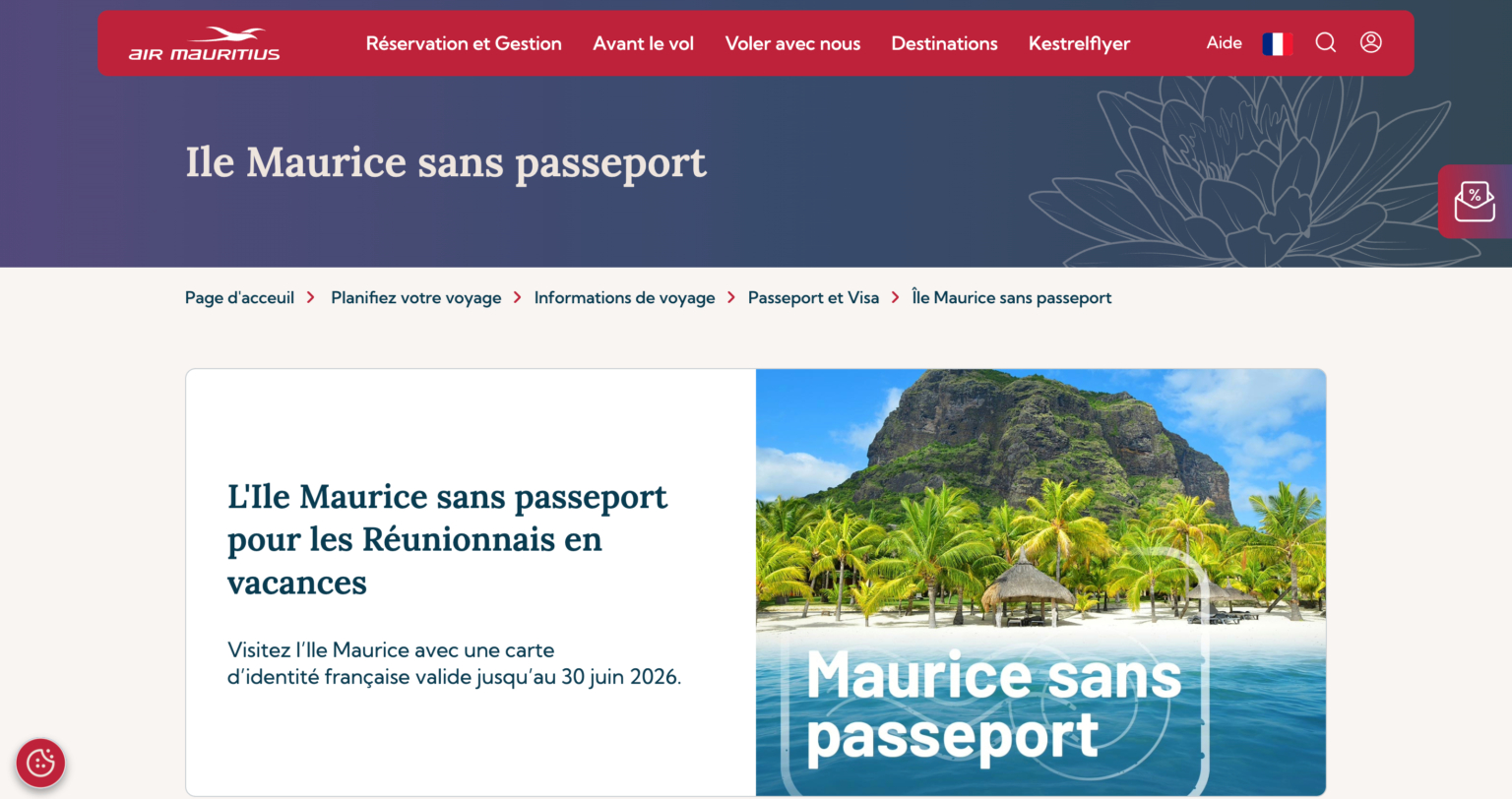 Mauritius extends "passport-free" scheme for Reunion islanders until 2026