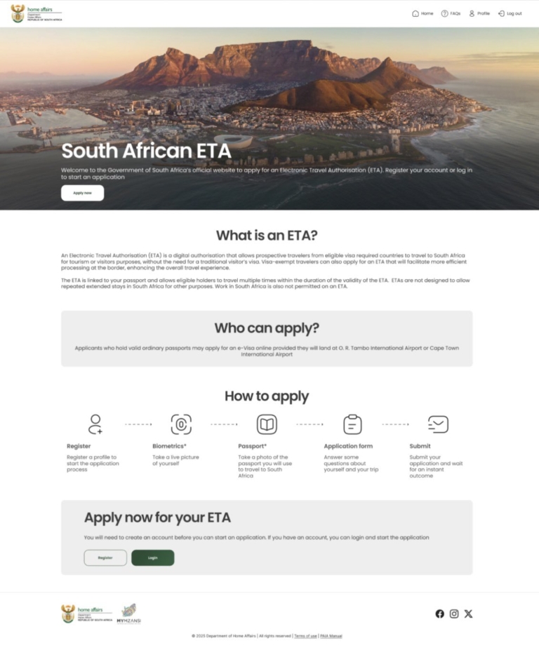 ETA South Africa unveiled, here's our news